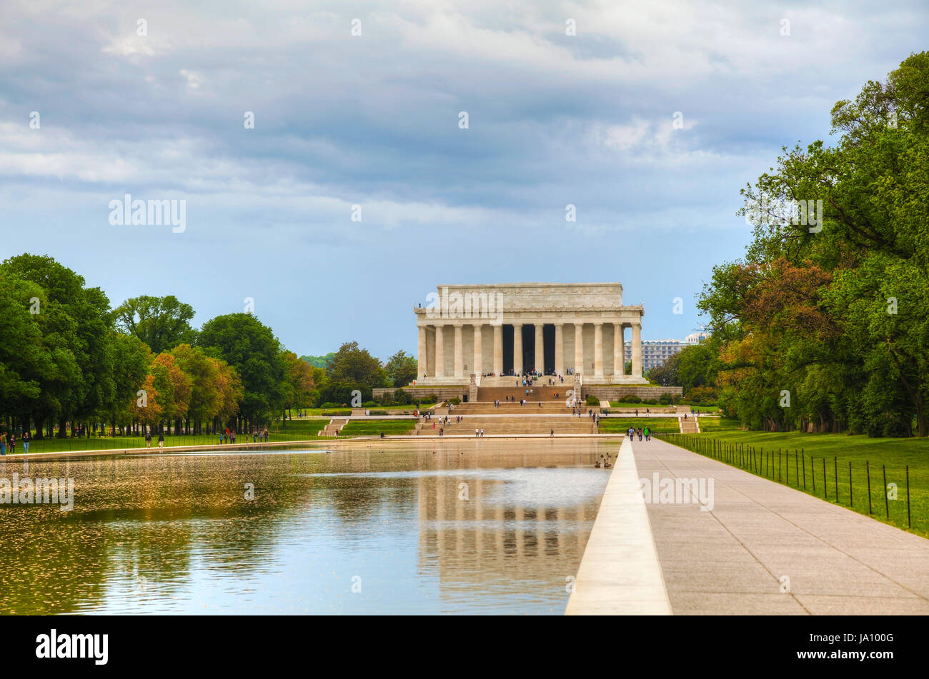 blue, travel, monument, memorial, famous, american, tourism, reflection ...