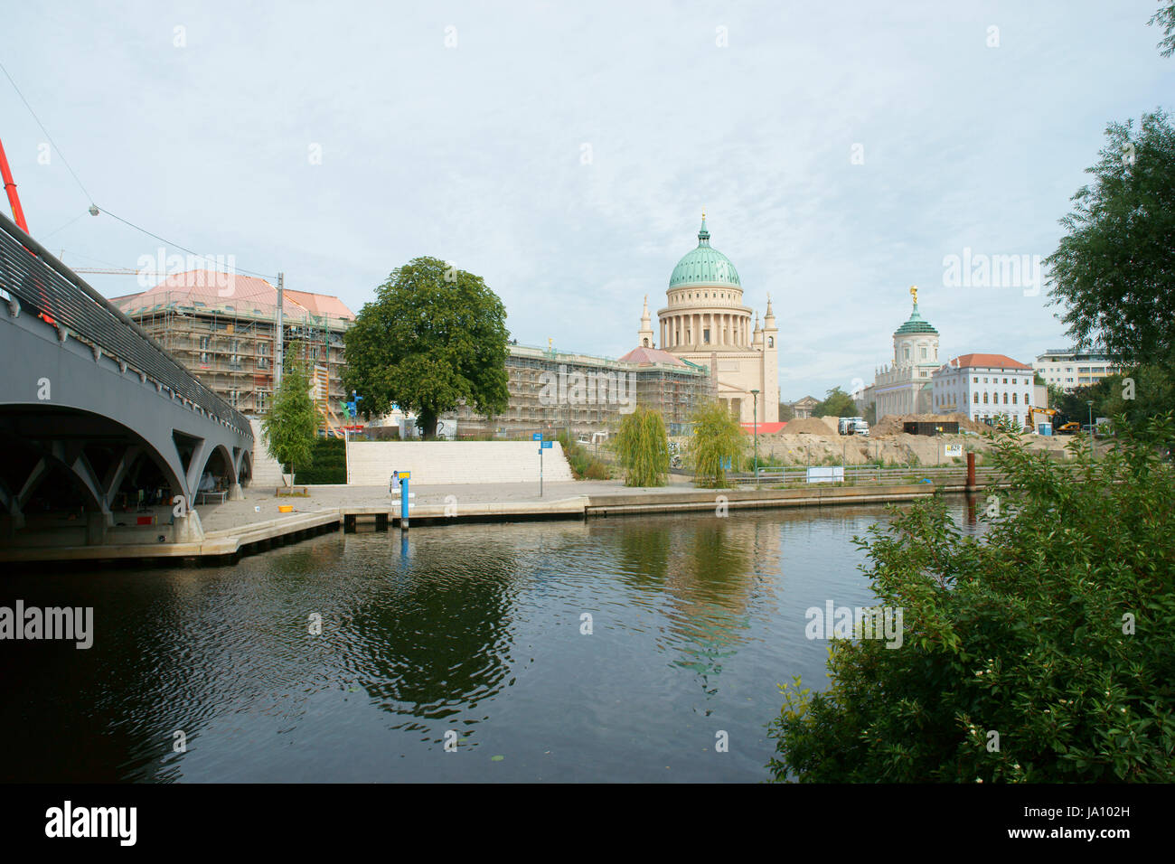 potsdam, rebuilding, brandenburg, town hall, copper roof, facade ...