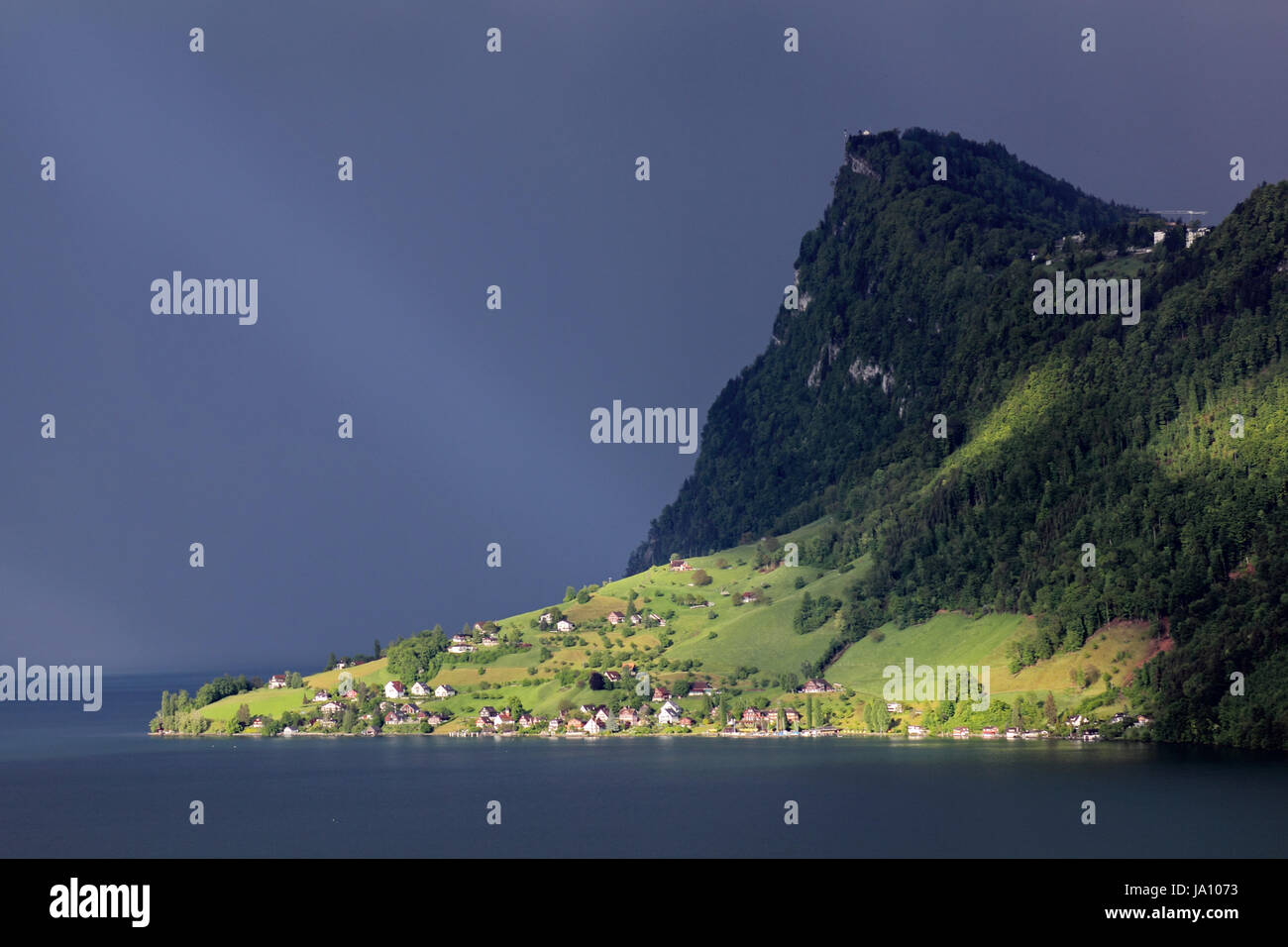 alps, switzerland, thunder-storm, fresh water, lake, inland water ...