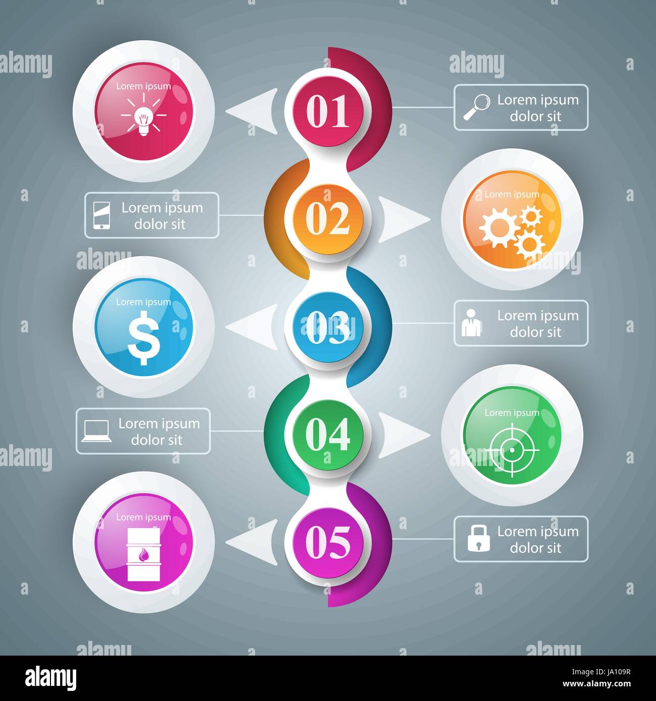 Abstract 3D digital illustration Infographic Stock Vector Image & Art ...