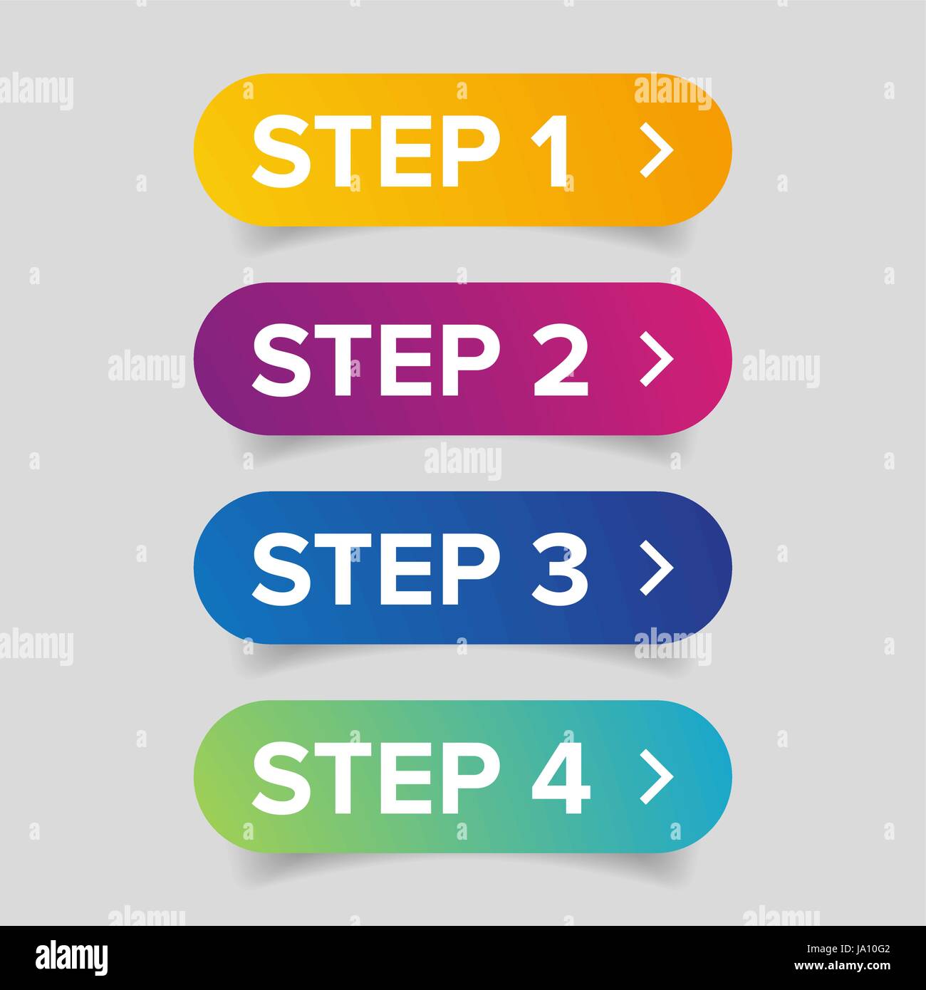 One two three four progress bar button Stock Vector Image & Art - Alamy
