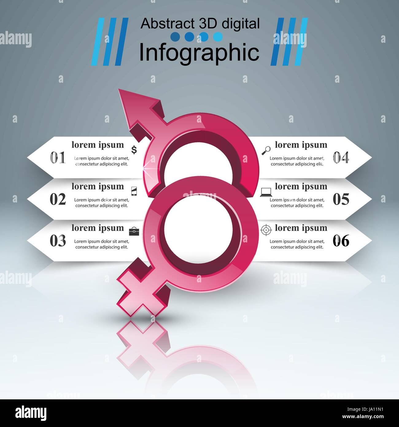 Business Infographics. Man and woman icon Stock Vector Image & Art - Alamy
