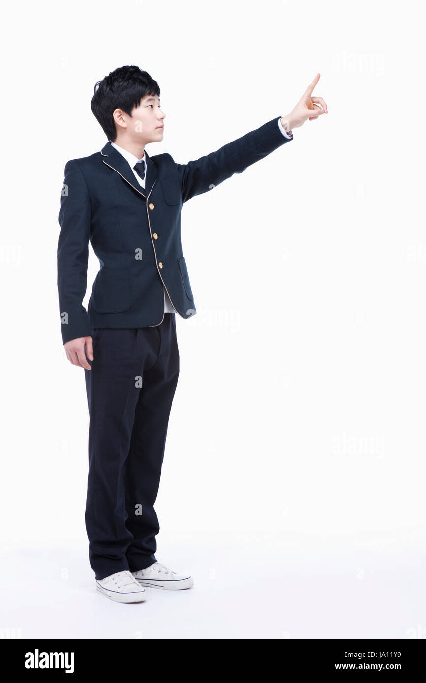 School uniform cut out full length hi-res stock photography and images ...