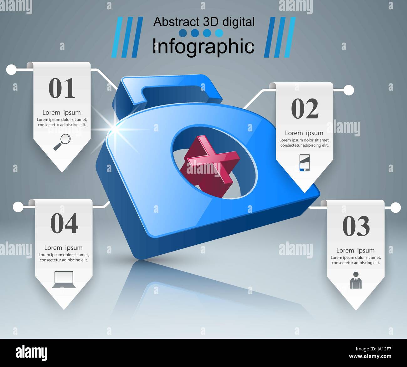 Health icon. 3D Medical infographic Stock Vector Image & Art - Alamy