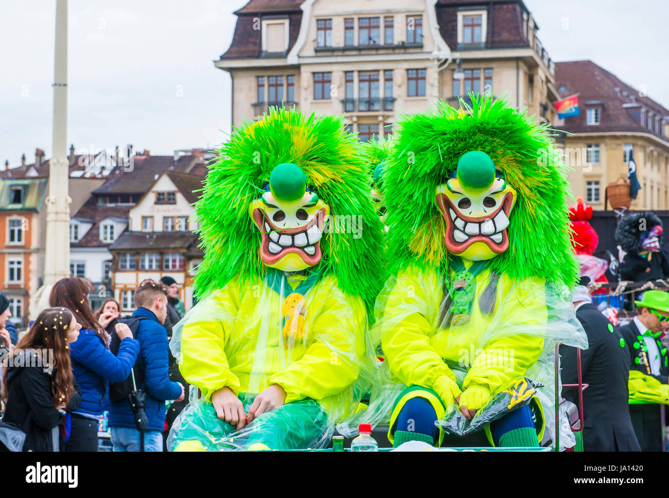 Participants in the Basel Carnival in Basel , Switzerland Stock Photo ...