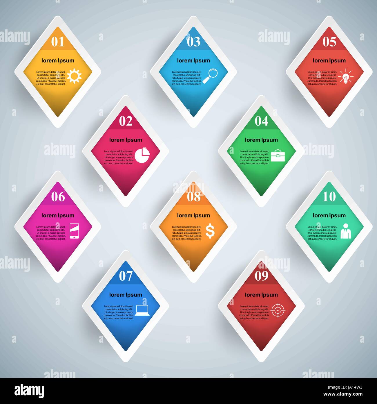 Infographic design. List of 10 items Stock Vector Image & Art - Alamy