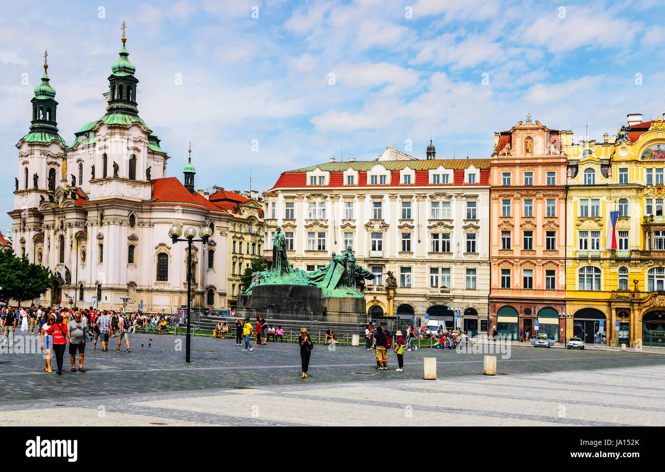 monument, prague, building, buildings, house, building, tower, city ...