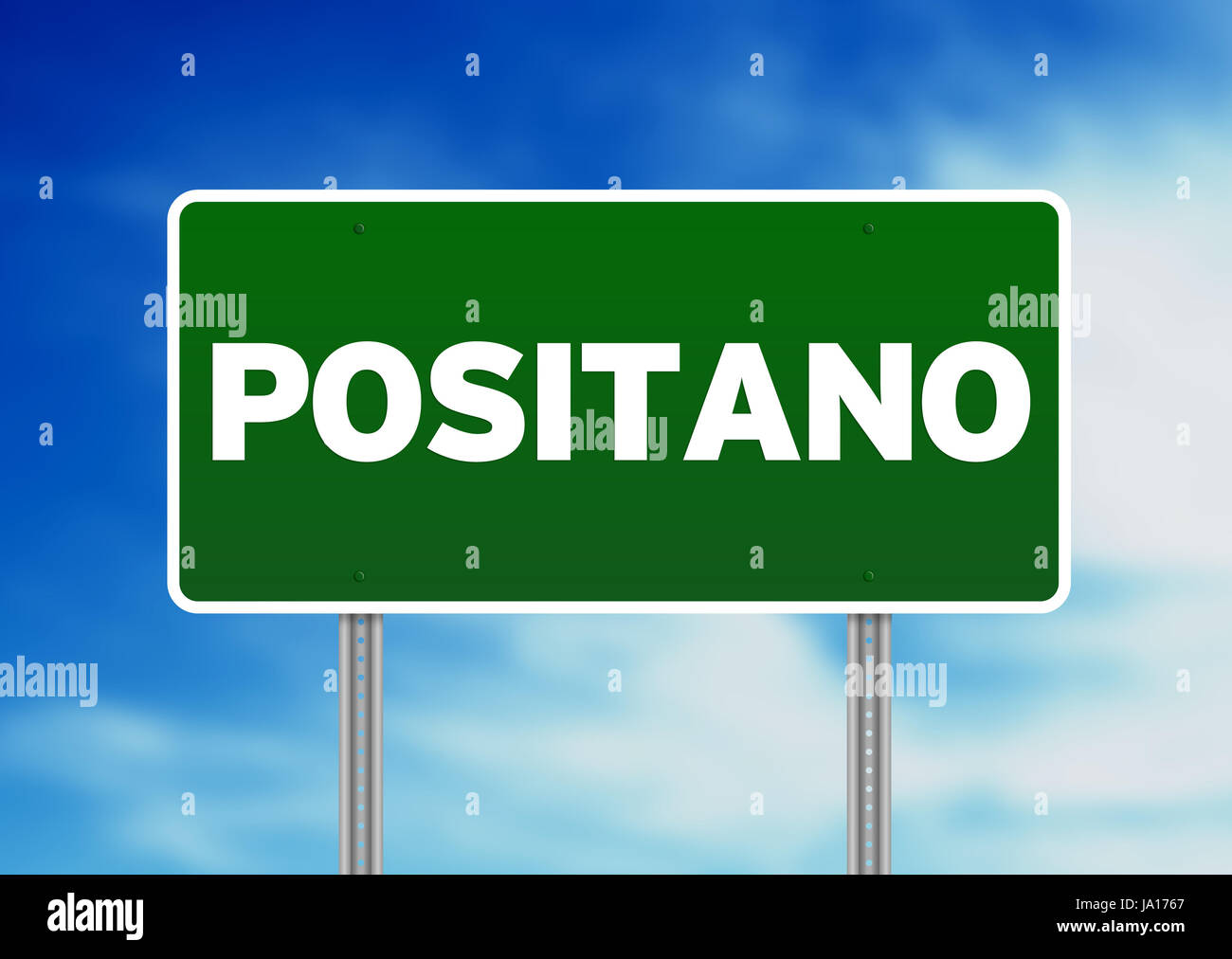 Positano road sign hi-res stock photography and images - Alamy