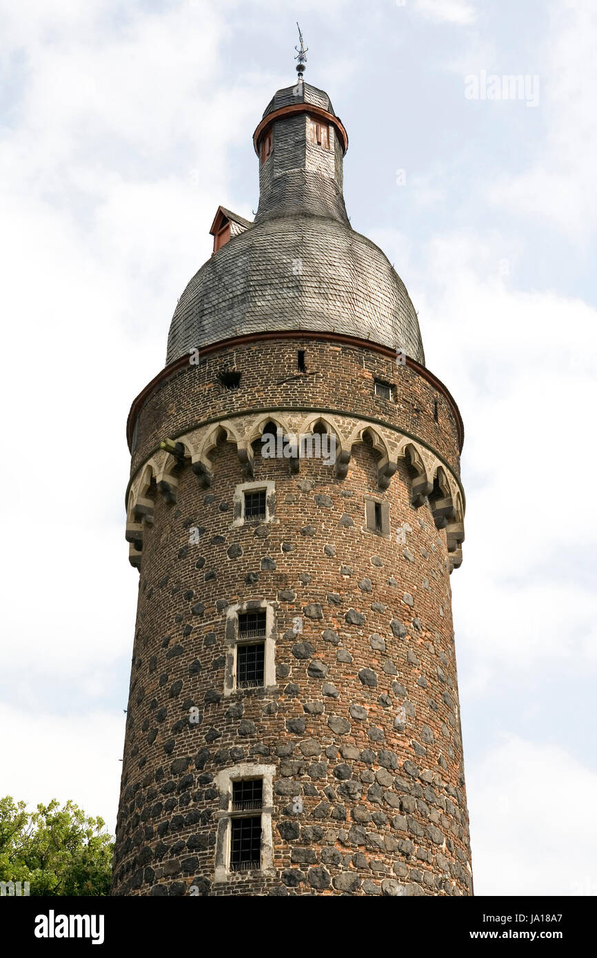jewish tower - historic town of zons,dormagen,north rhine-westphalia ...