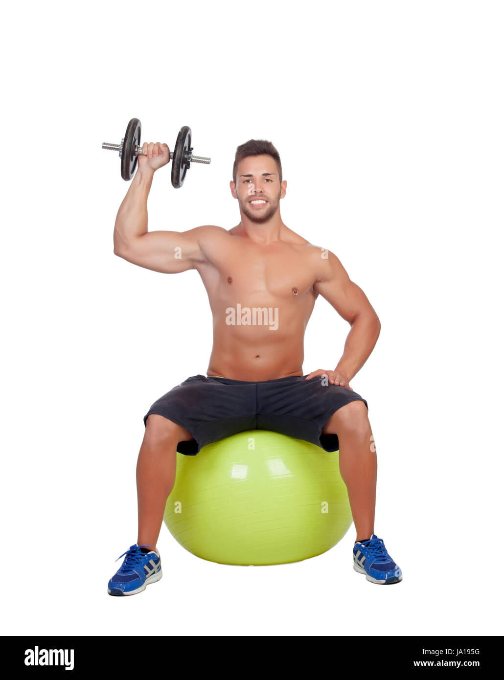 Male bodybuilder laughing Cut Out Stock Images & Pictures - Alamy