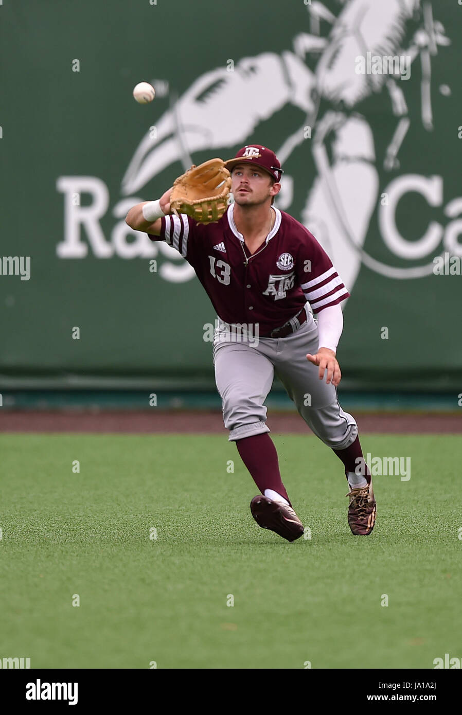 Houston, Texas, USA. 02nd June, 2017. Texas A&M outfielder Blake ...