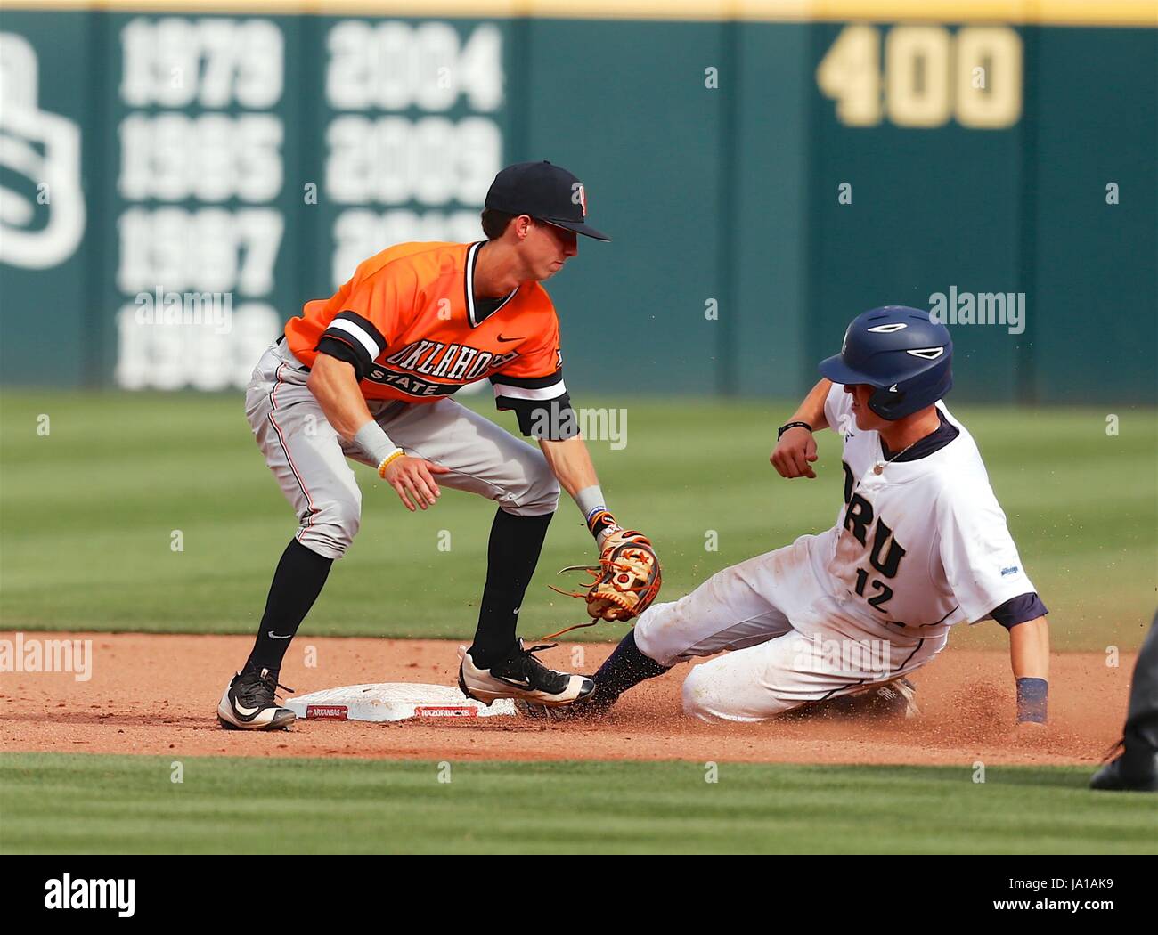 Jun 3, 2017: ORU short stop Dylan Snypes #12 slides safely into second ...