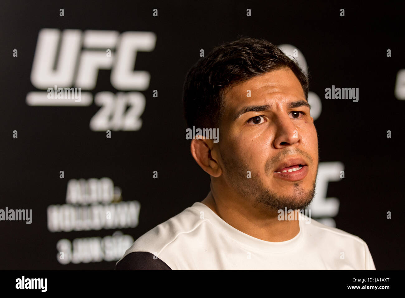Rio De Janeiro, Brazil. 03rd June, 2017. Matthew Lopez during a news ...