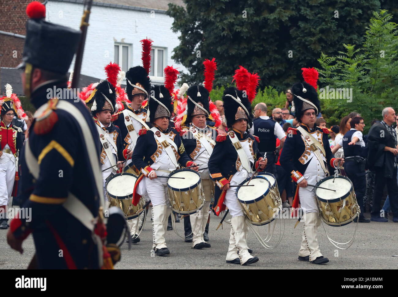 Ligny, Belgium. 3rd June, 2017. Participants take part in the re ...