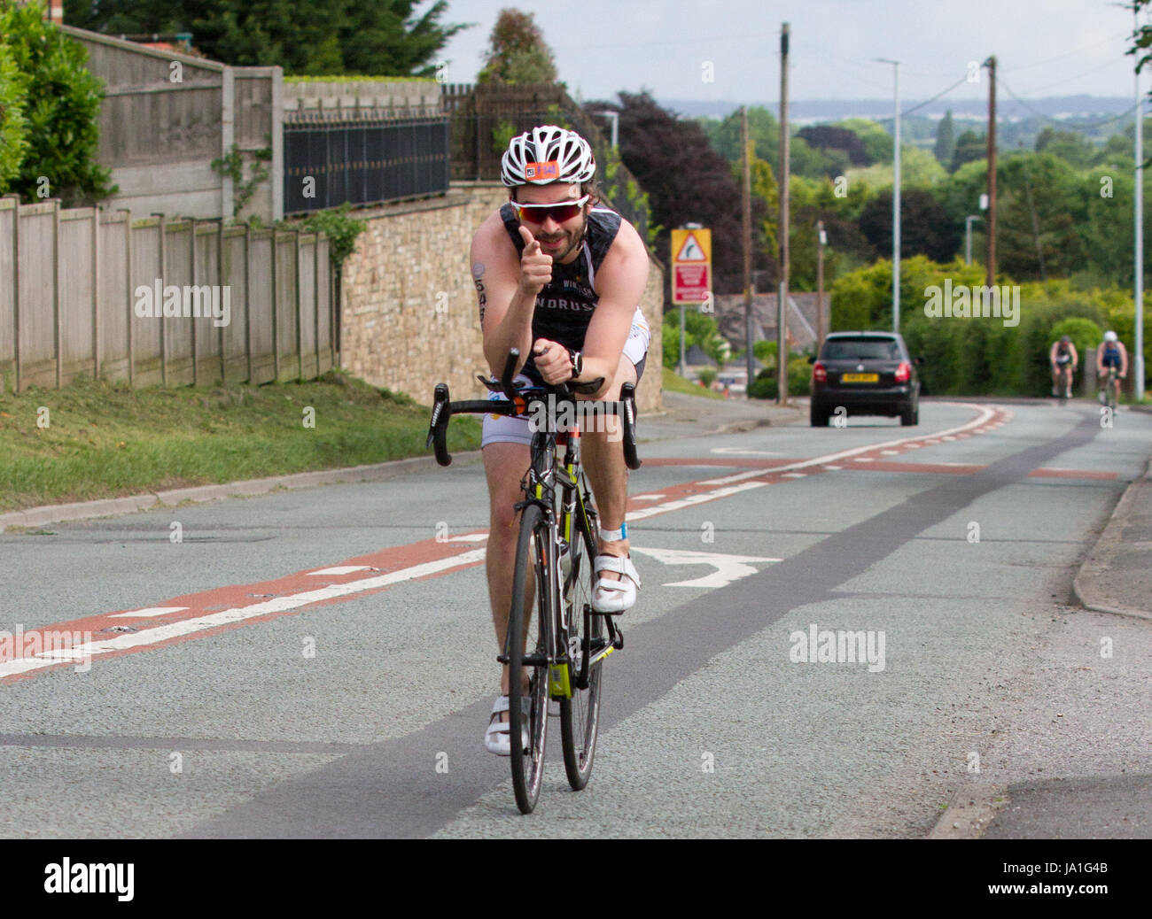 Wrexham, North Wales, UK. 4th June, 2017. Hundreds of competitors swam ...