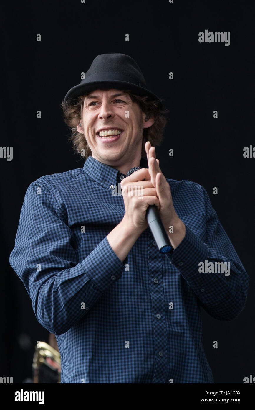 Nuremberg, Germany. 4th June, 2017. The singer of the German ska-punk ...