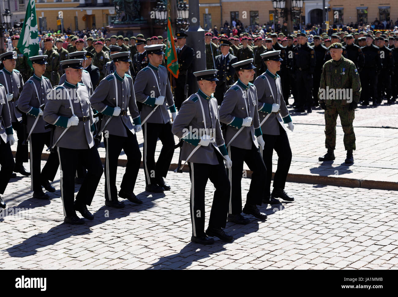 Helsinki, Finland. 4th June, 2017. Soldiers of the Guards Jaeger ...