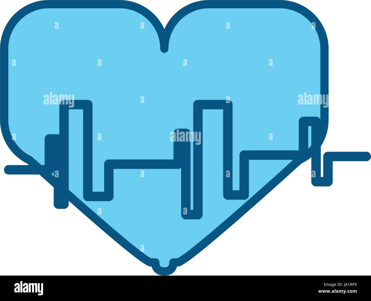 Heartbeat count red Stock Vector Image & Art - Alamy