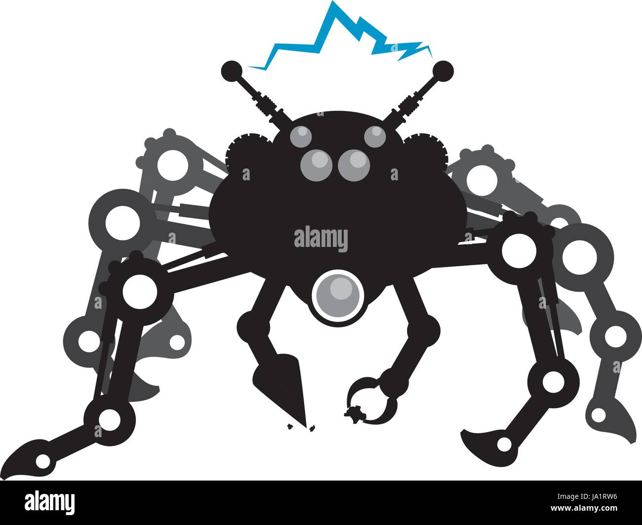 Robot spider Stock Vector Images - Alamy