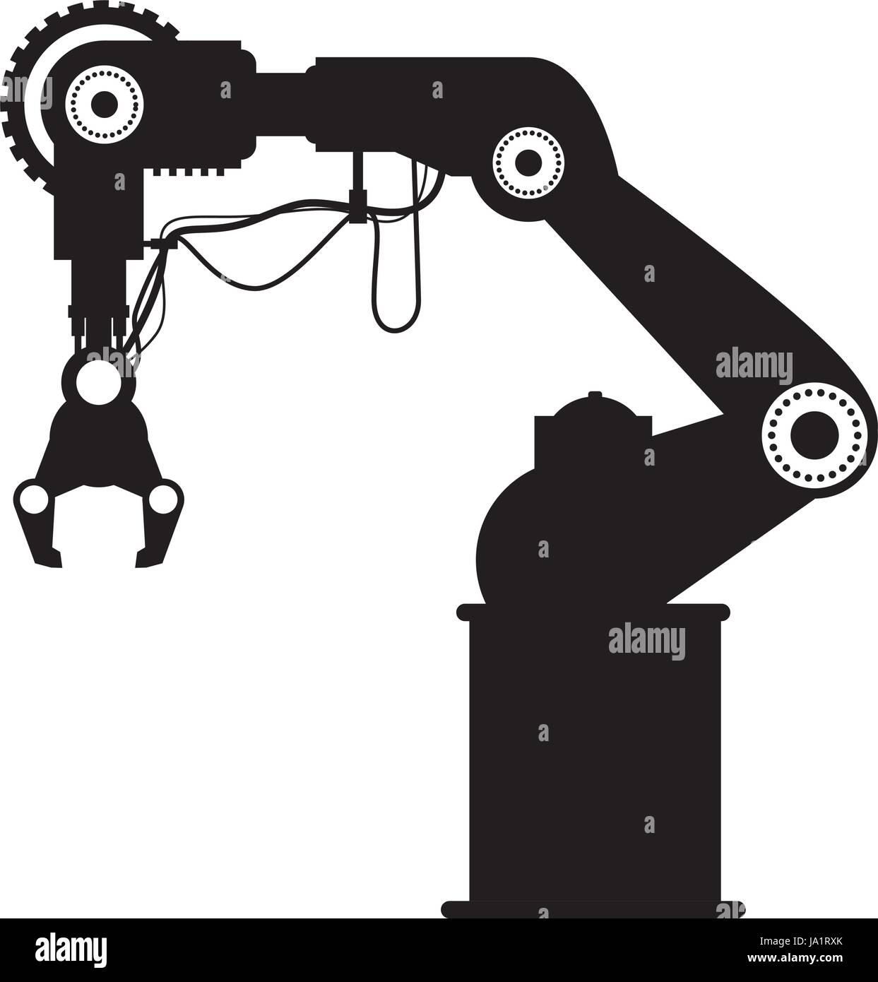 Robot Arm Laser Stock Vector Image & Art - Alamy