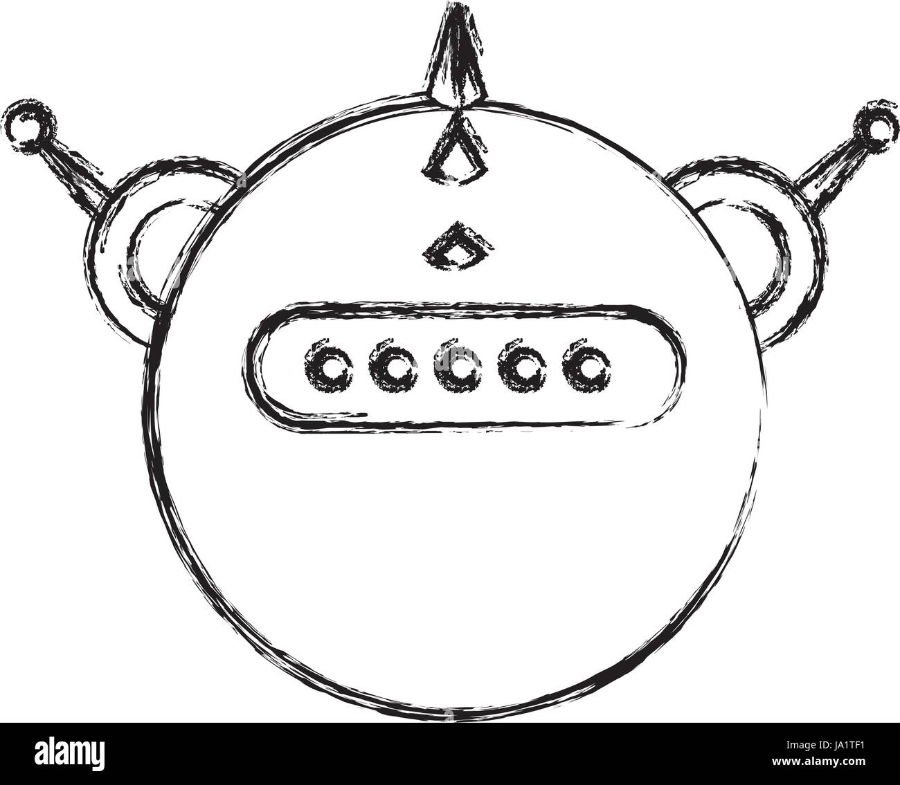 robot toy head Stock Vector Image & Art - Alamy