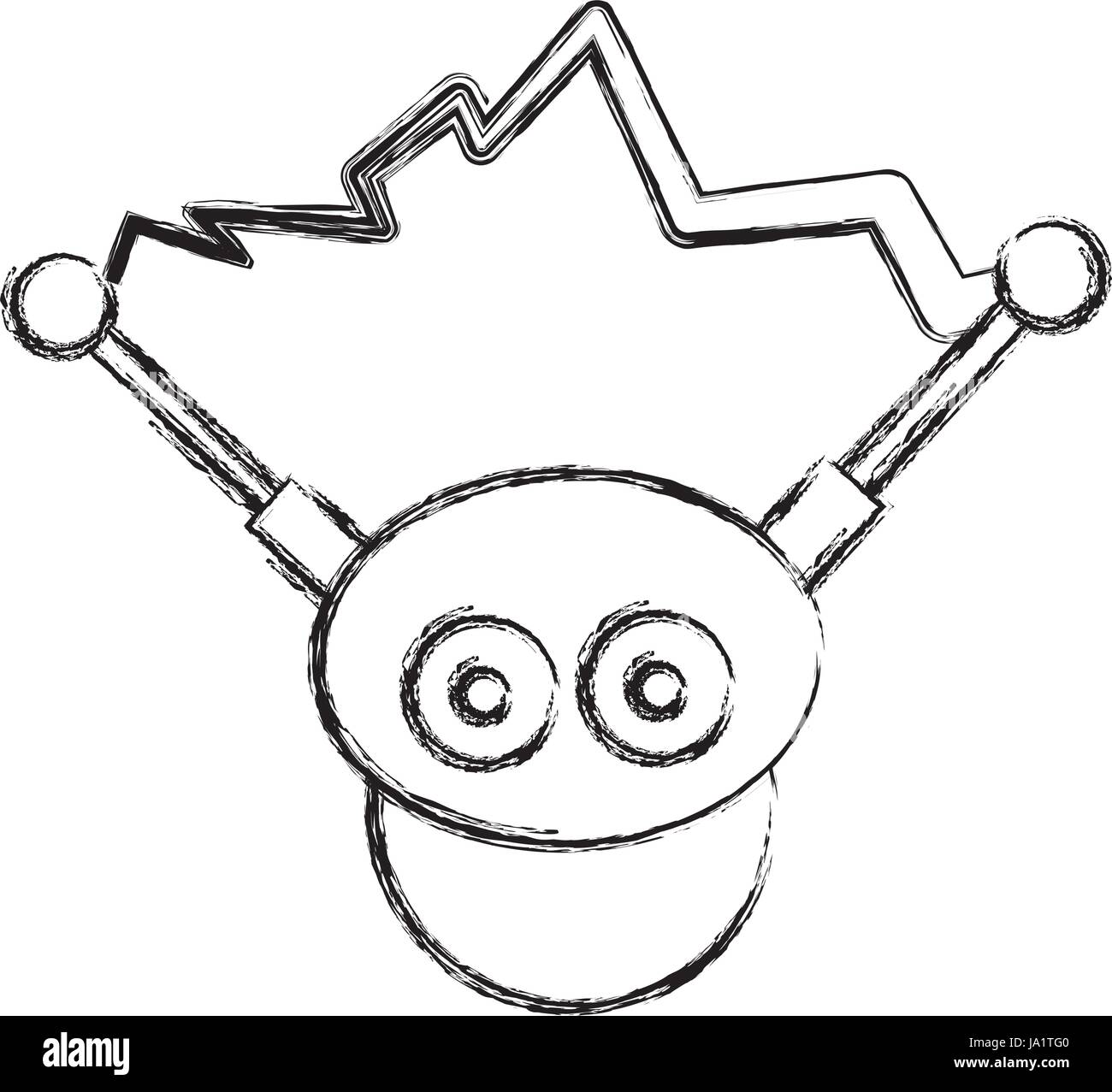 robot toy head Stock Vector Image & Art - Alamy