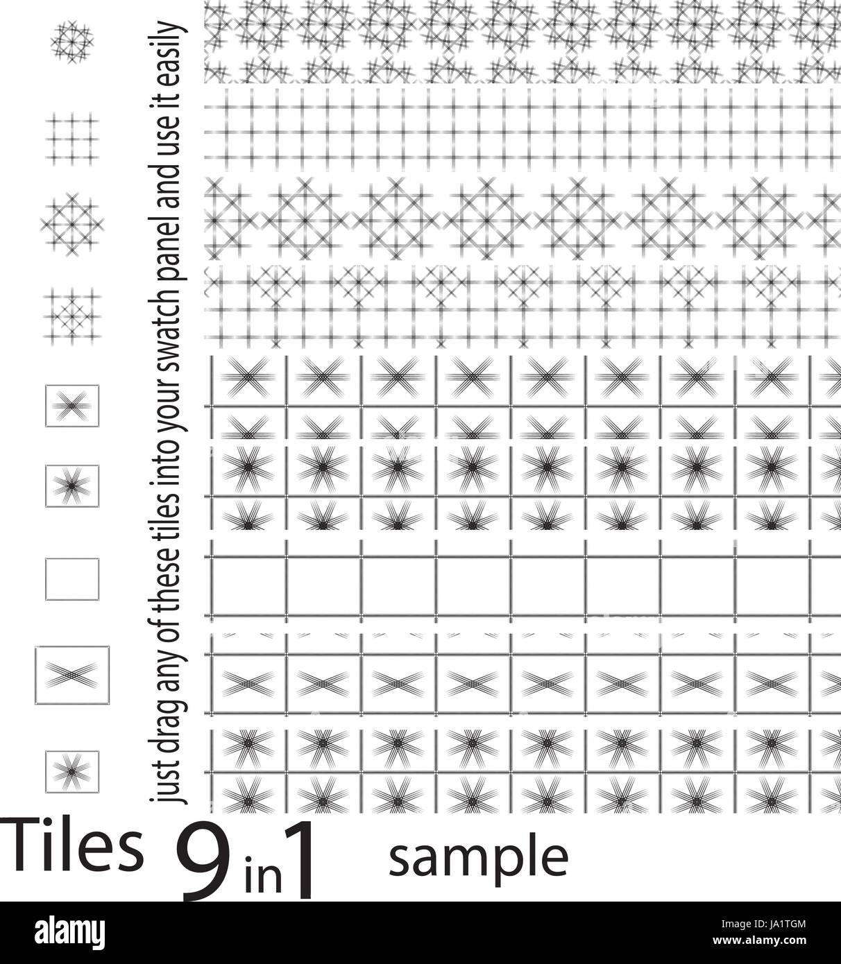 seamless patterns of different unique shapes ,set of unique and ...