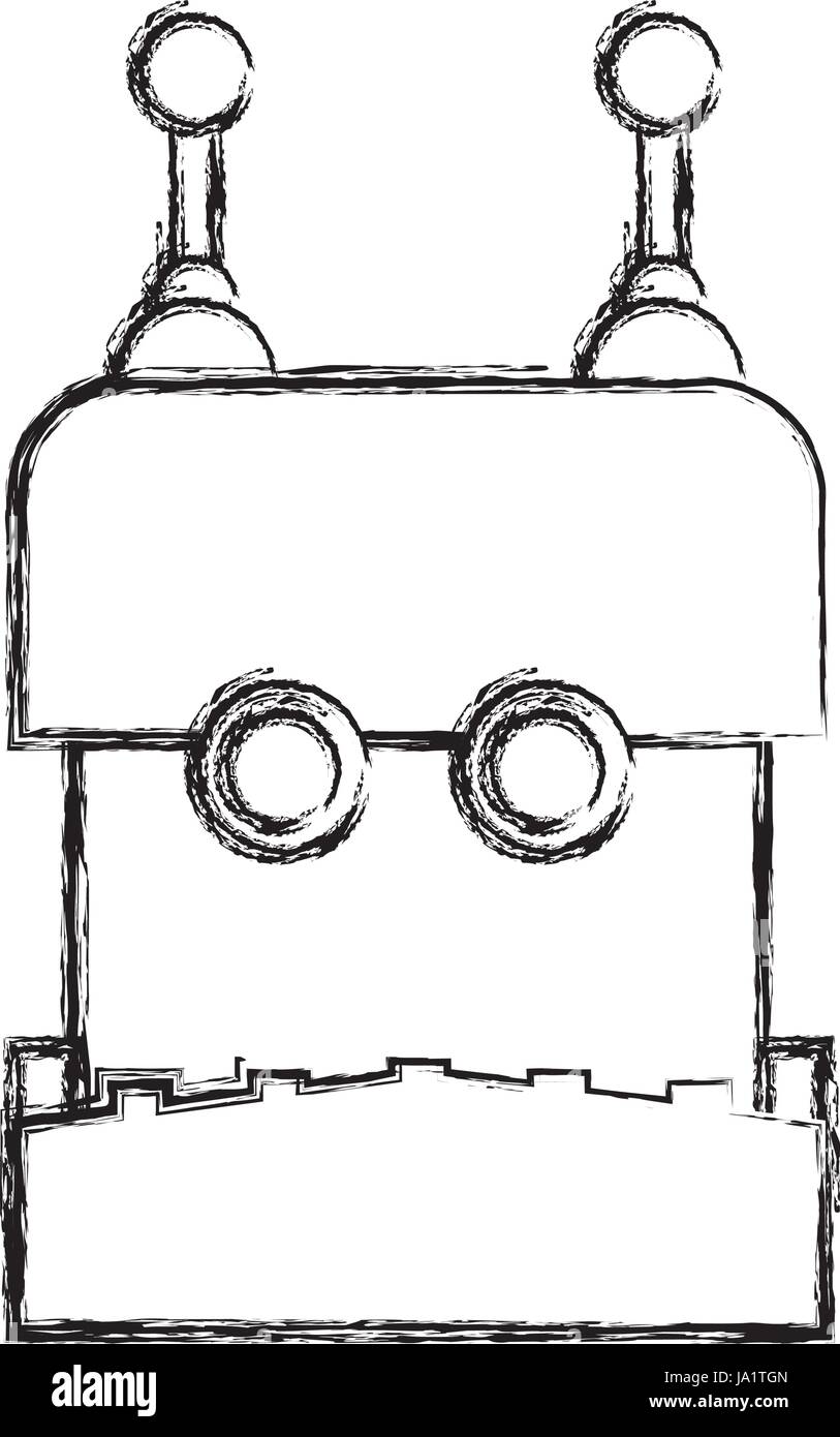 robot toy head Stock Vector Image & Art - Alamy