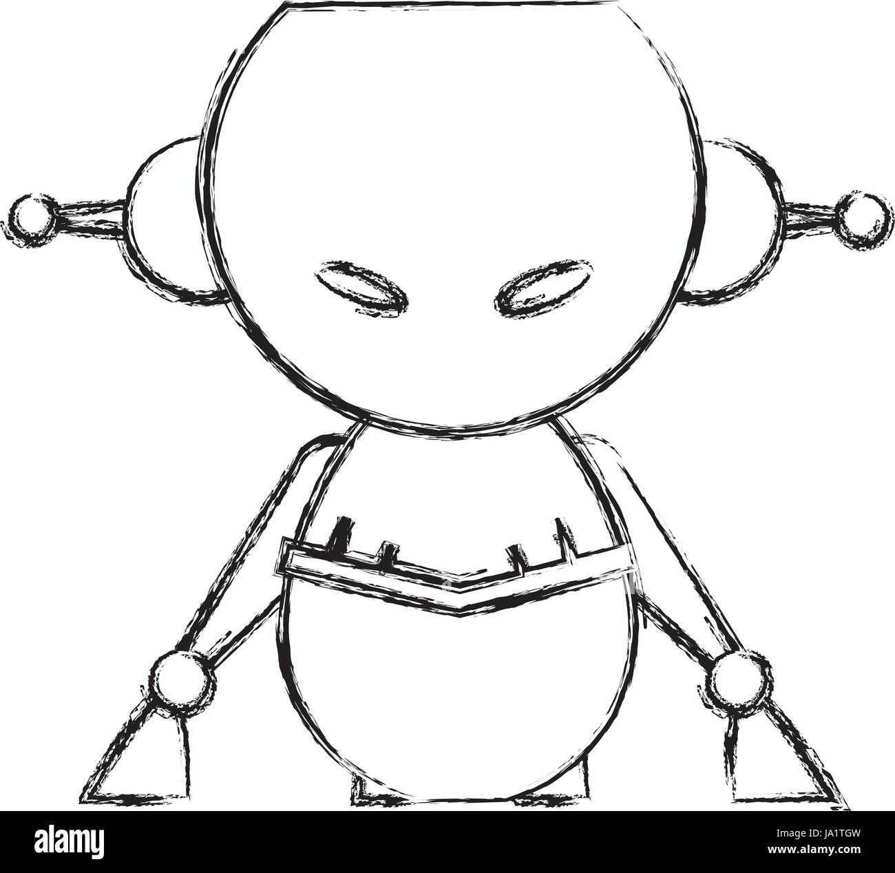 robot toy head Stock Vector Image & Art - Alamy