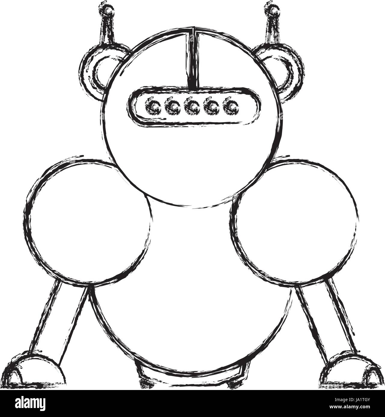 robot toy head Stock Vector Image & Art - Alamy