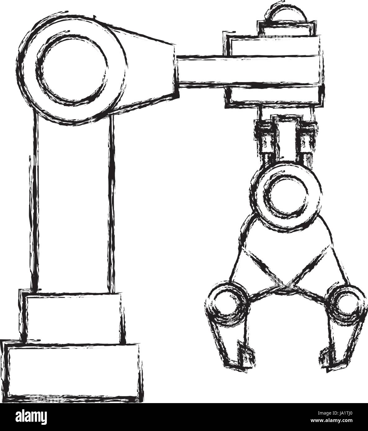 Robot Arm Laser Stock Vector Image & Art - Alamy