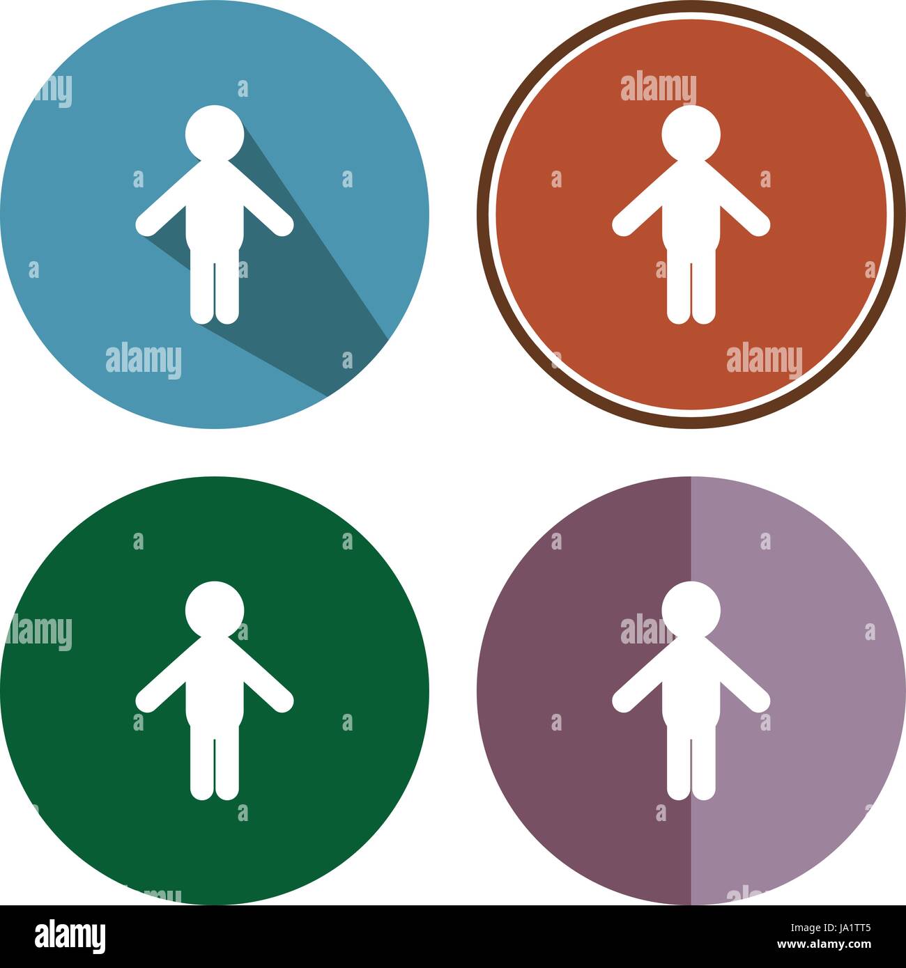 icons flat man for Web, Mobile and business Stock Vector Image & Art ...
