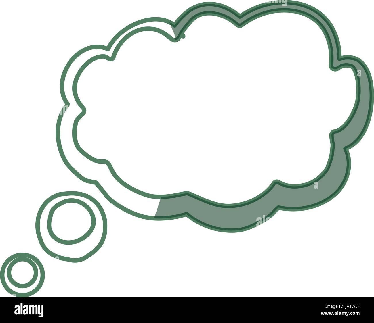 Green think bubble Stock Vector Image & Art - Alamy