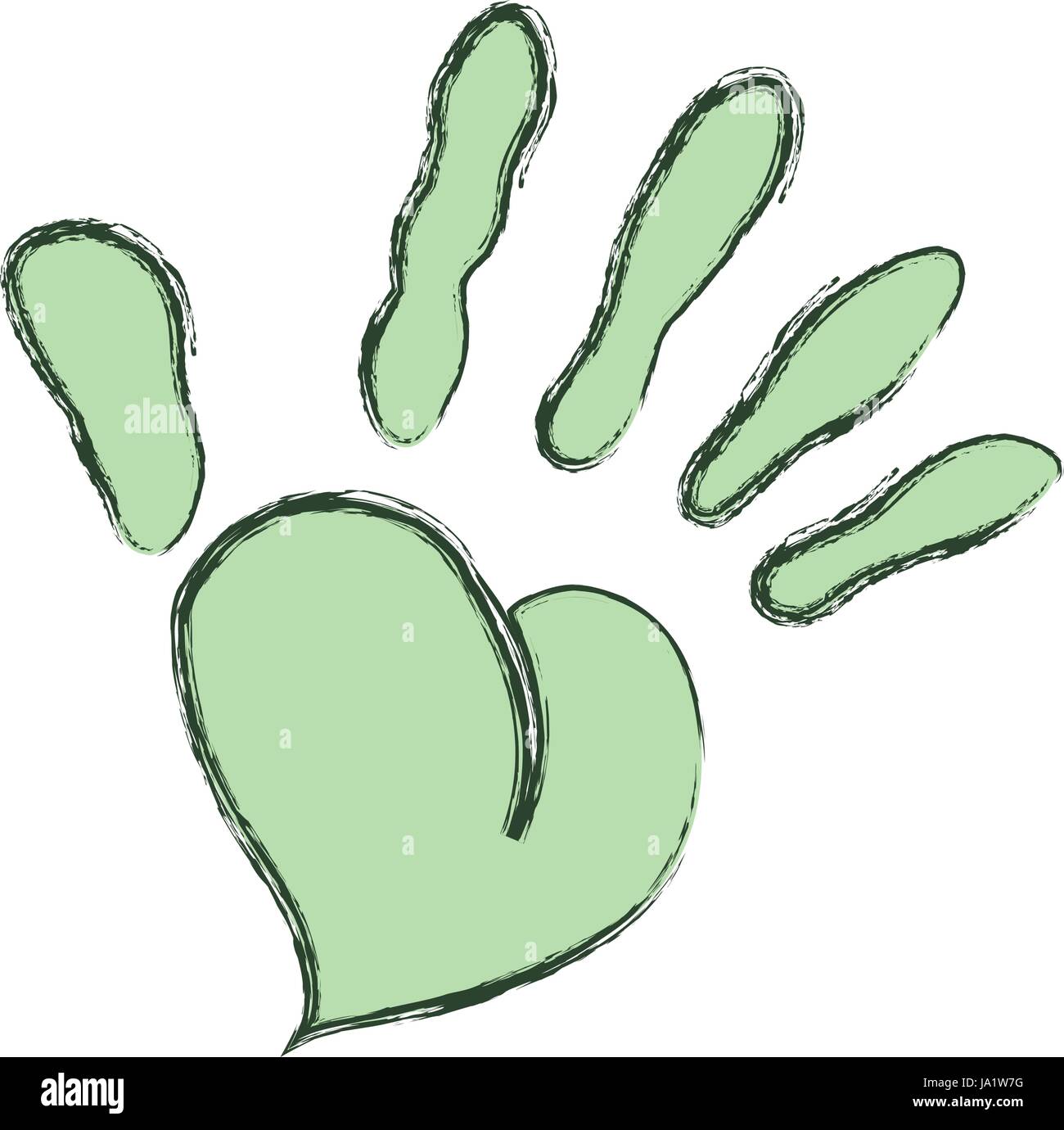 Human hand silhouette Stock Vector Image & Art - Alamy