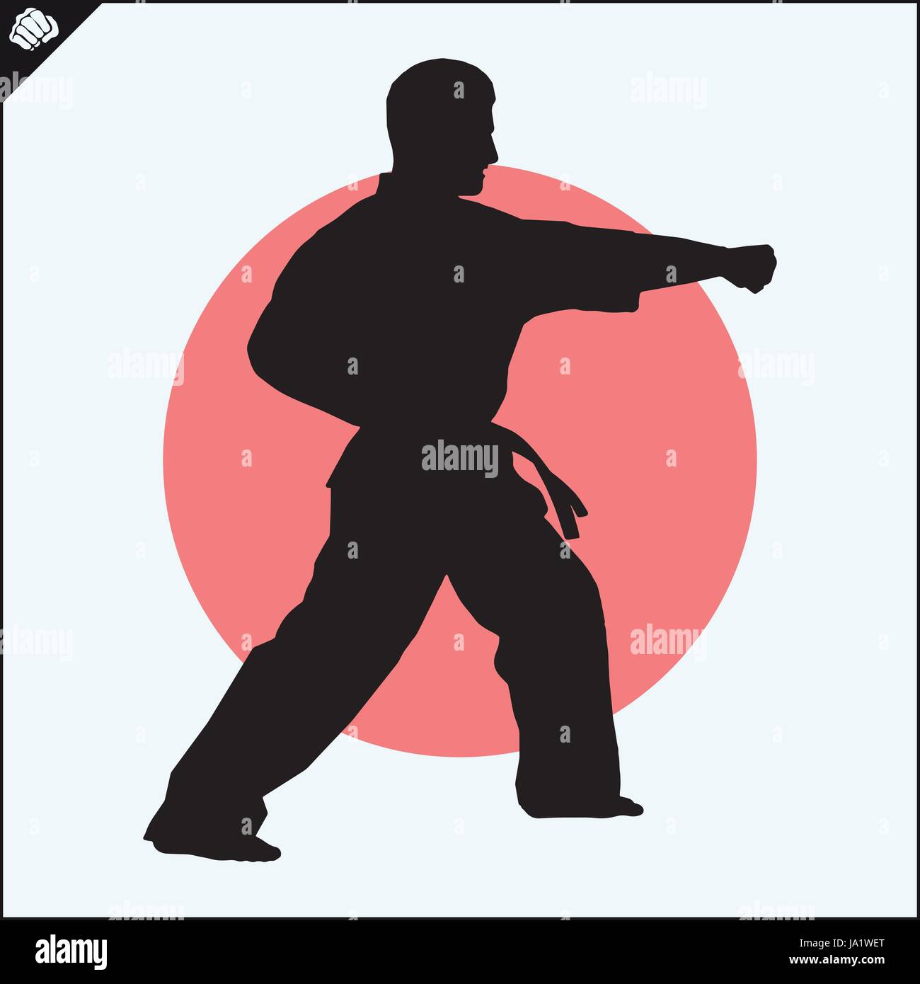 Karate vector Stock Vector Images - Alamy