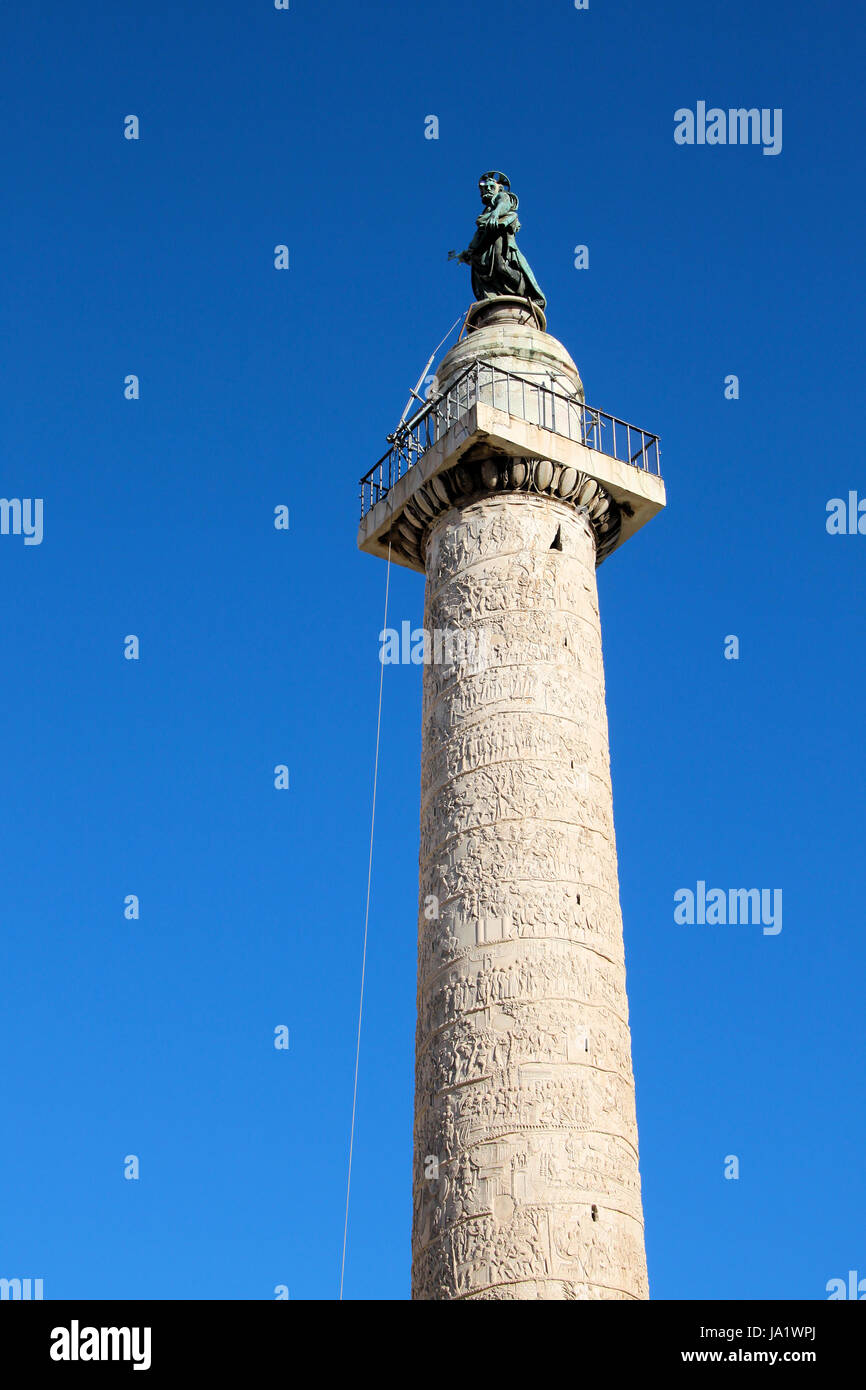 Rome, roma, pillar, triumphal column, mark, italy, historical, statue ...
