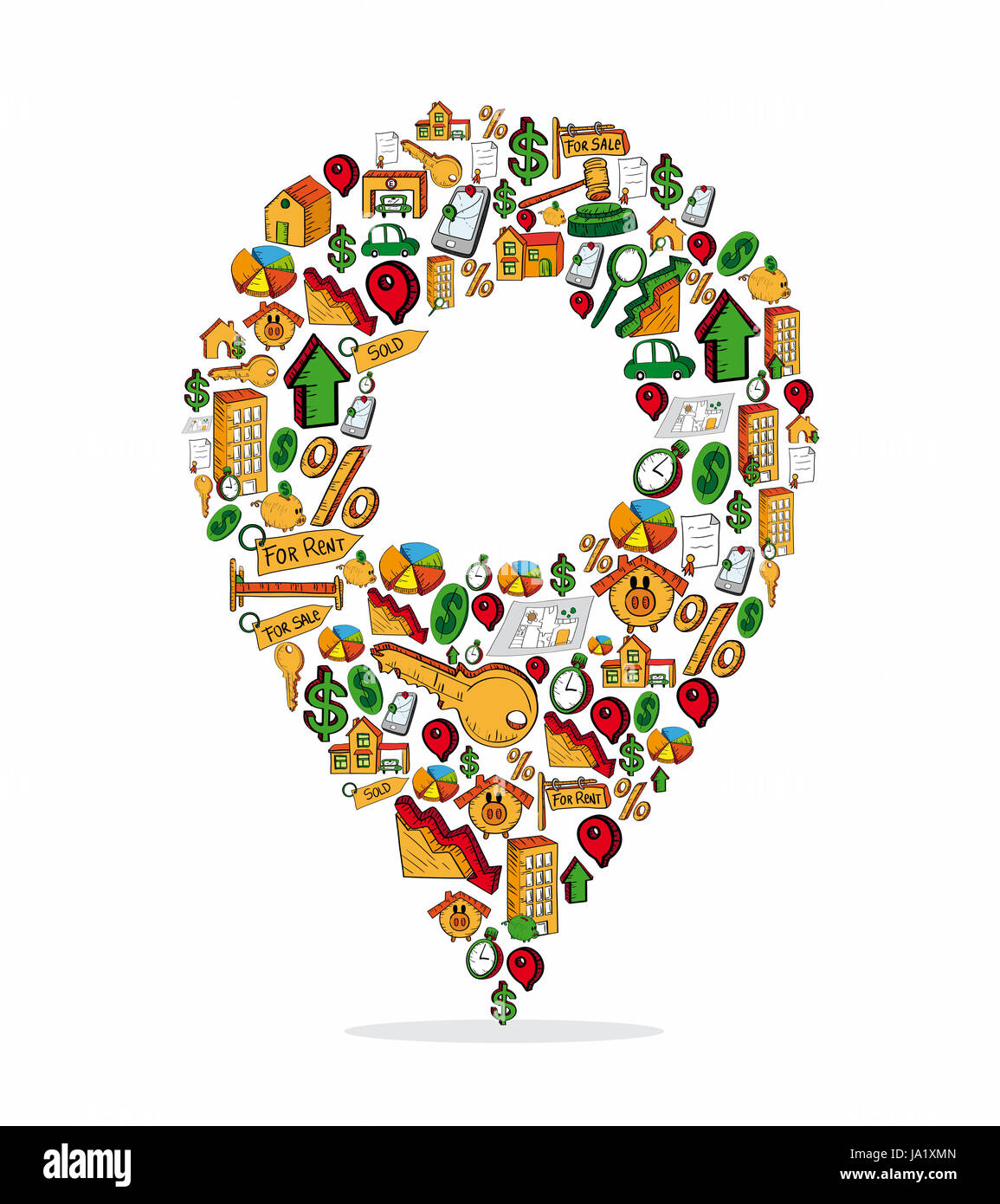 House building office chart model Cut Out Stock Images & Pictures - Alamy