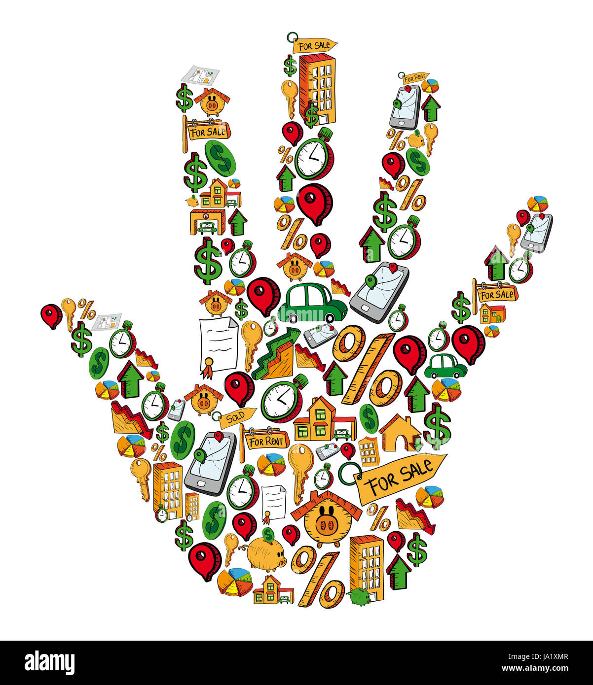 House building office chart model Cut Out Stock Images & Pictures - Alamy