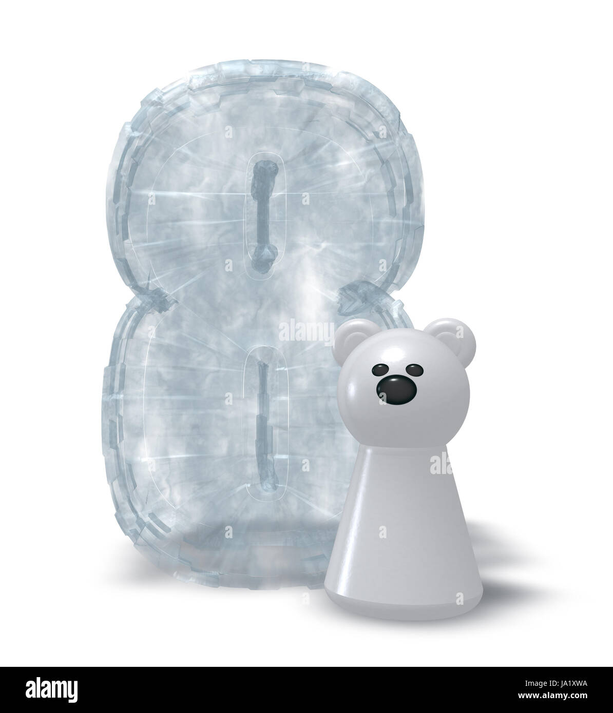 animal, bear, polar bear, north pole, ice, eight, design, shaping ...