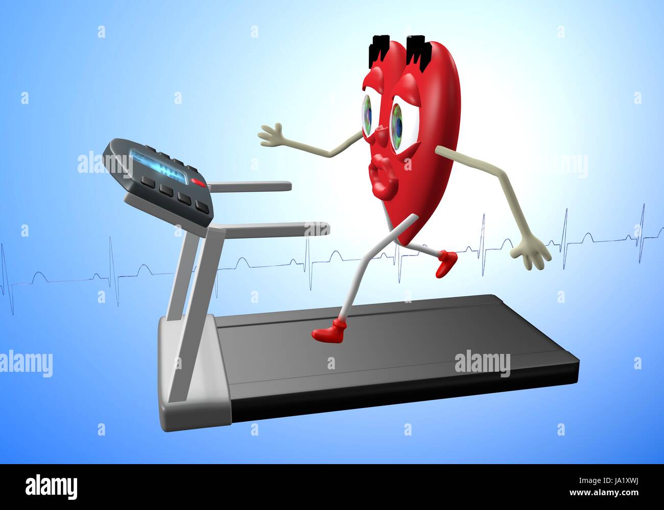 health, female, face, eyes, character, exercise, effort, treadmill ...