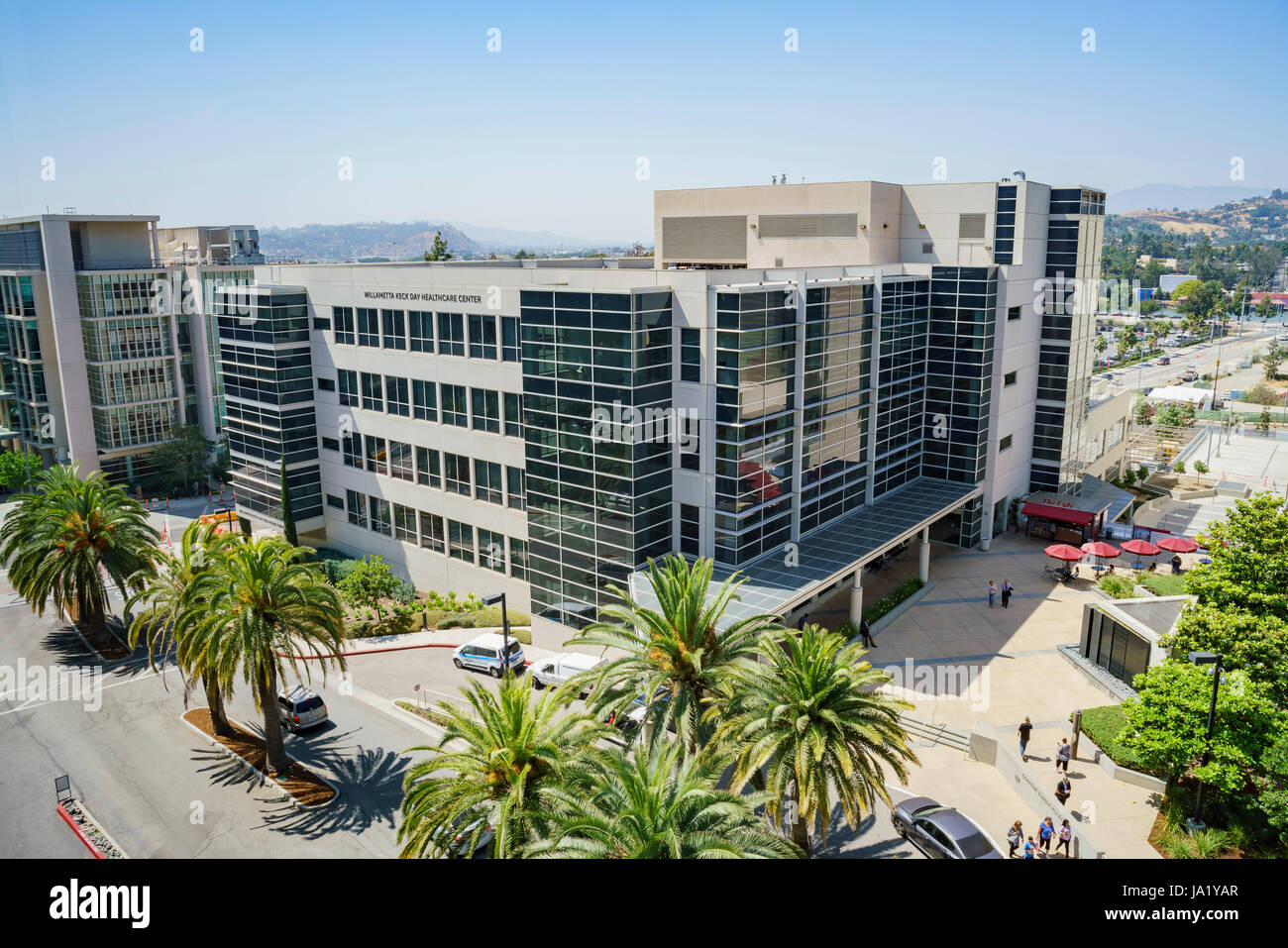 Los Angeles, JUN 2: Aerial view of LAC USC Medical Center on JUN 2 ...
