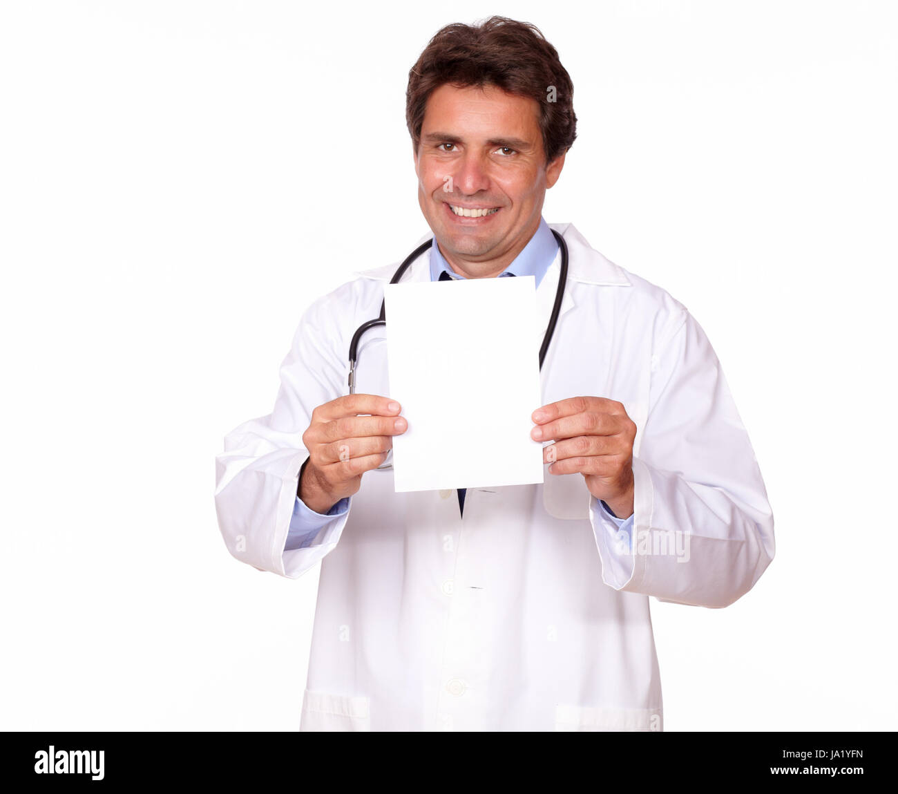 Handsome hispanic man doctor smiling Cut Out Stock Images & Pictures ...