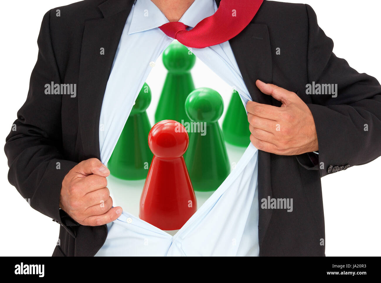 leadership and teamwork Stock Photo - Alamy