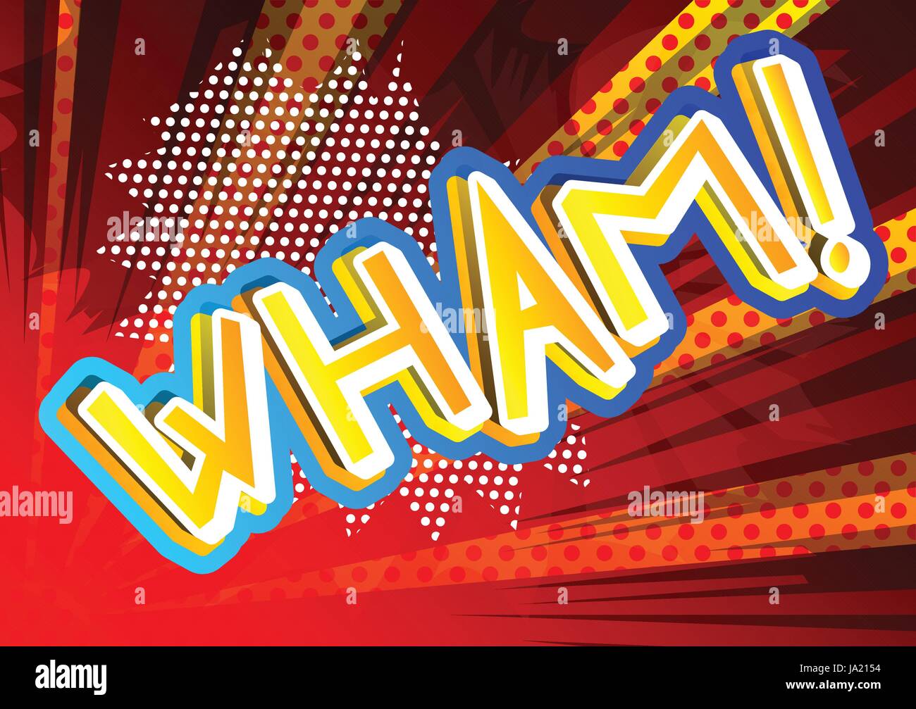 Wham! - Vector illustrated comic book style expression Stock Vector ...