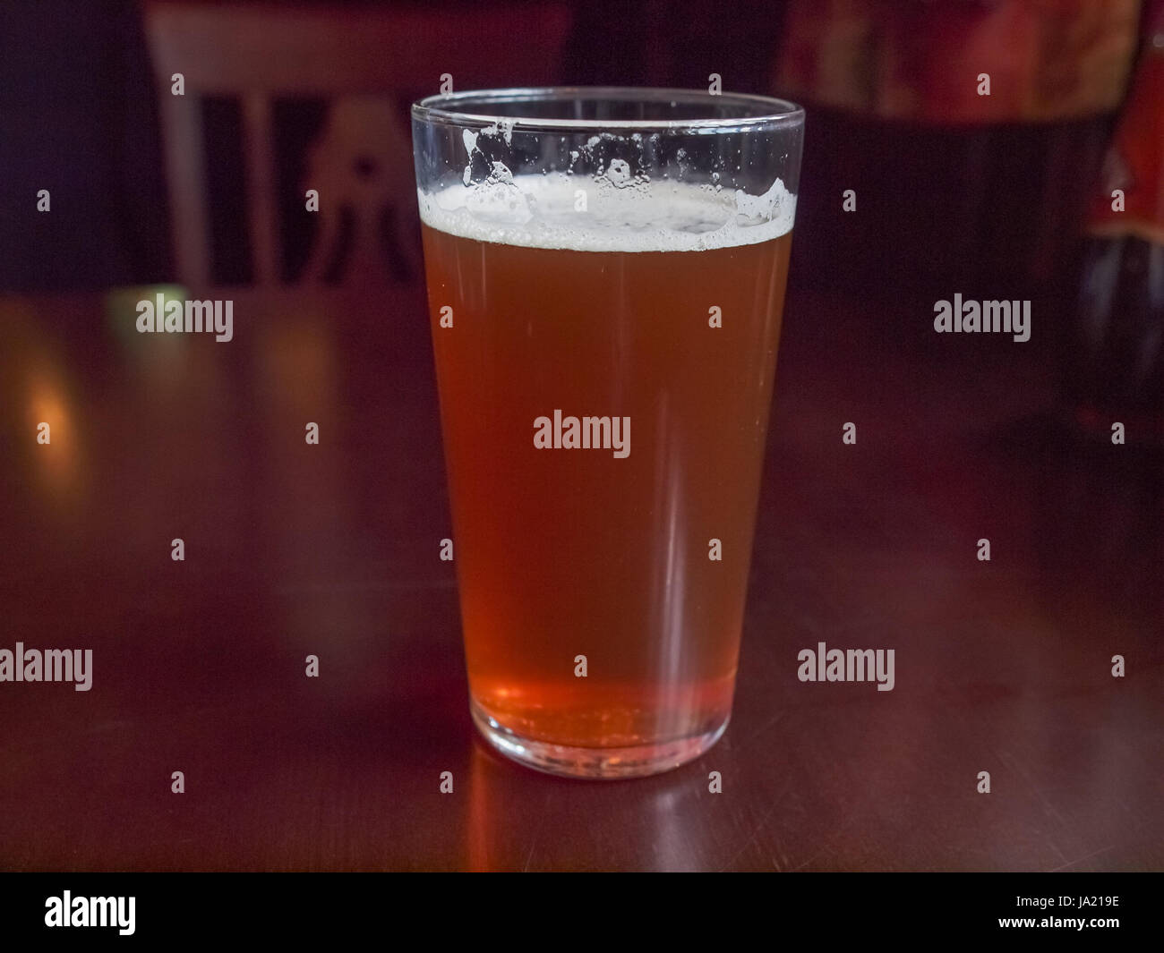 A pint of English bitter beer Stock Photo - Alamy