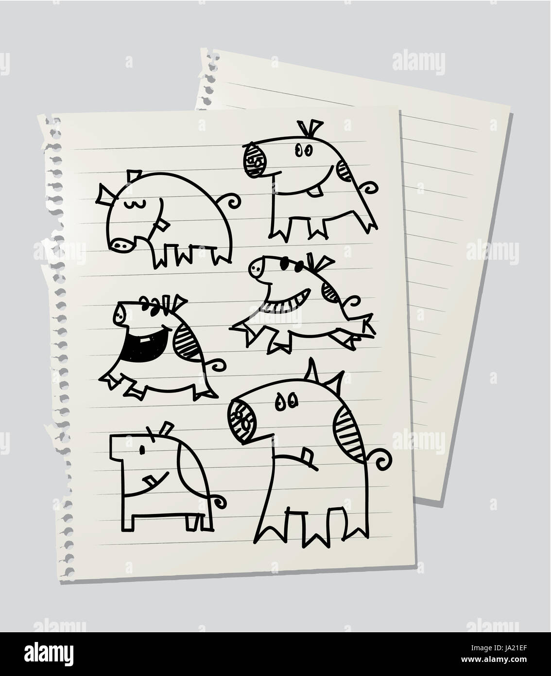 Animals drawing hi-res stock photography and images - Alamy