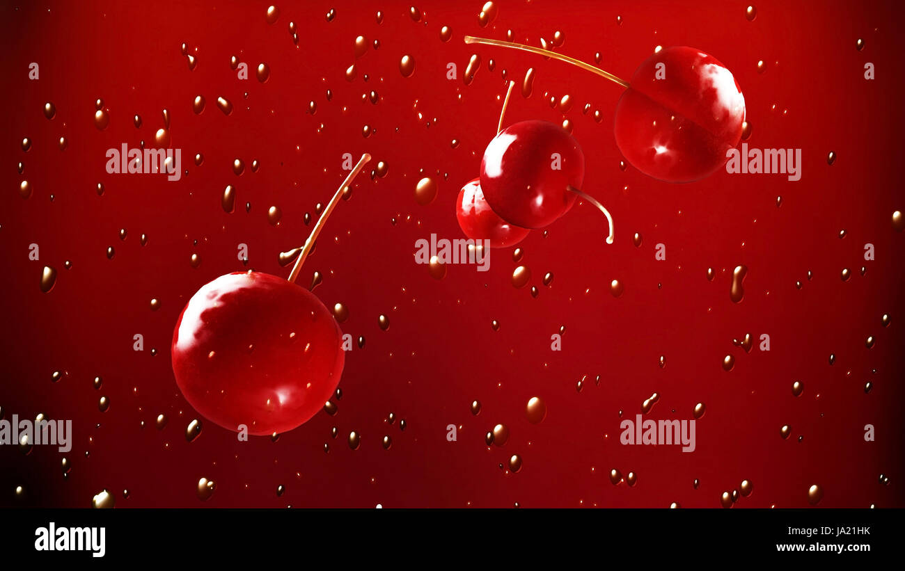 food, aliment, health, sweet, fruit, cherry, backdrop, background, red ...