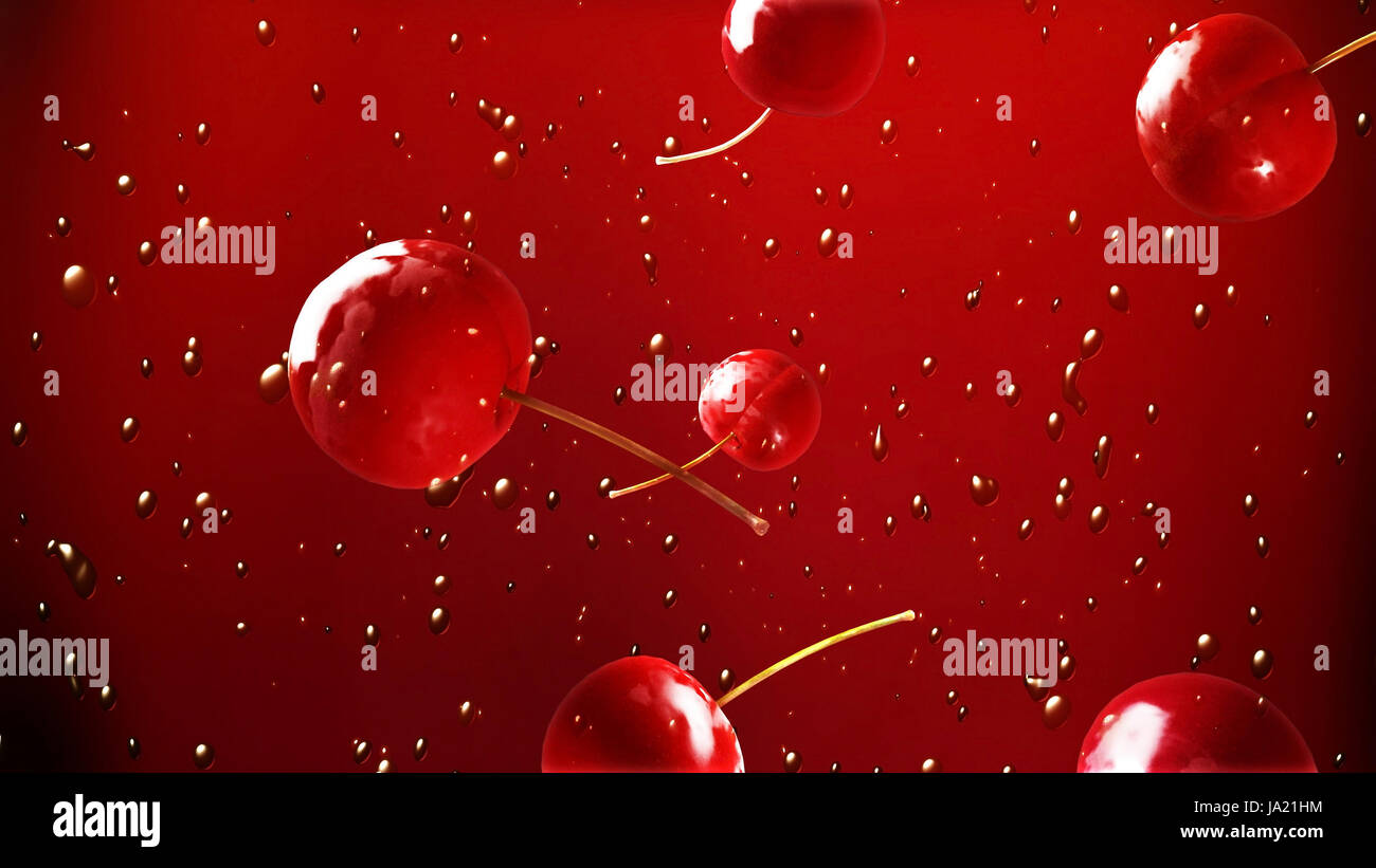food, aliment, health, sweet, fruit, cherry, backdrop, background, red ...