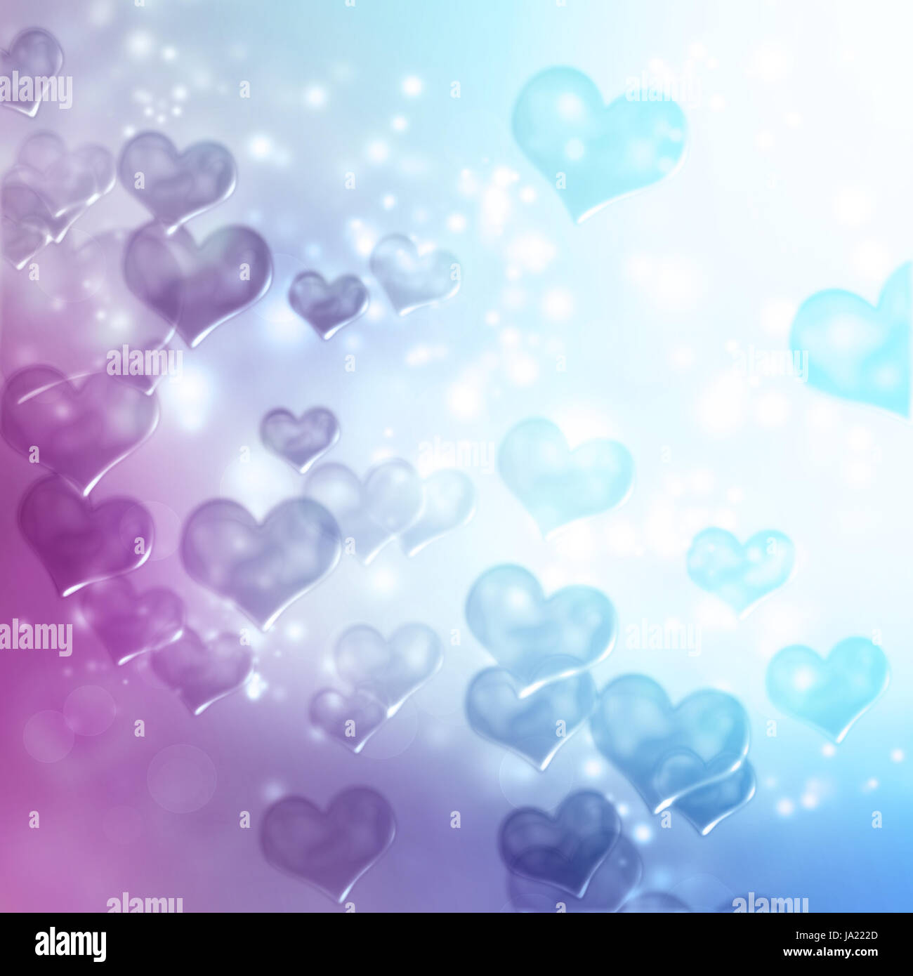 Soft lights in shape hearts hi-res stock photography and images - Alamy