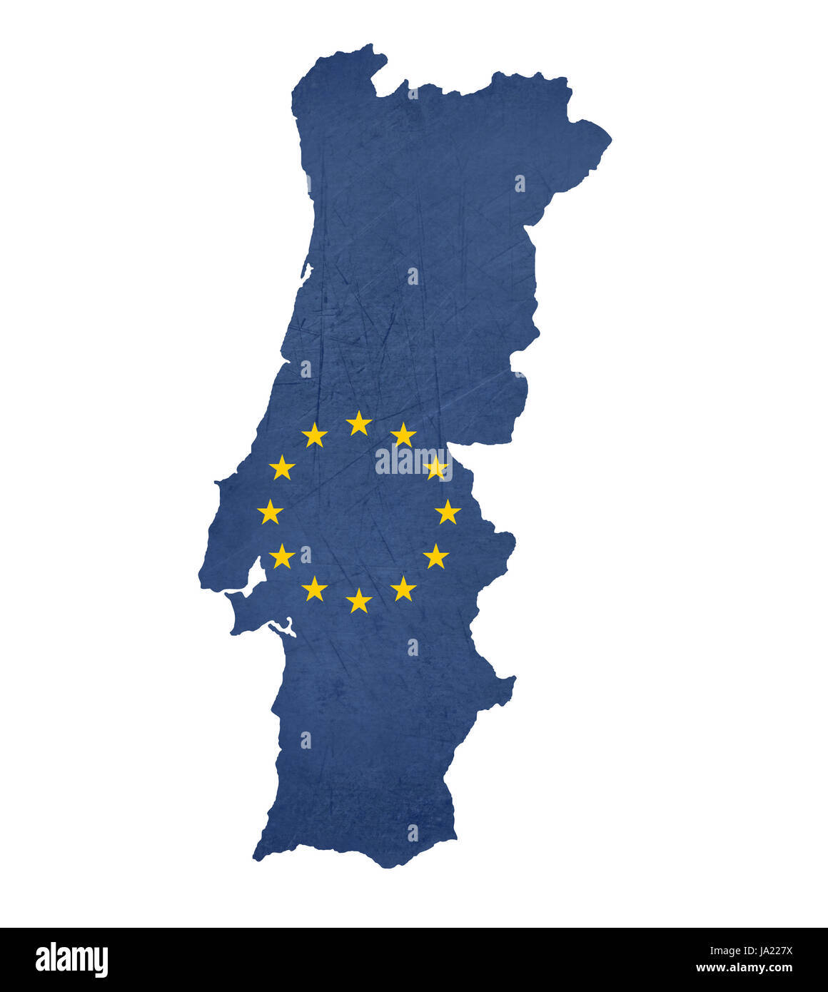 blue, isolated, blank, european, caucasian, flag, portugal, place ...